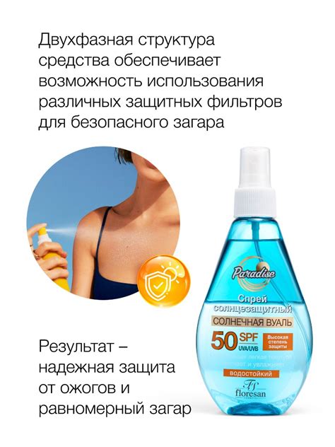 Солнцезащитный спрей SPF 50 | Солнцезащитный спрей SPF 50 / Paradise ...