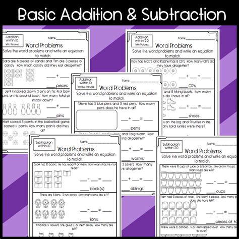 Word Problem Worksheets Made By Teachers