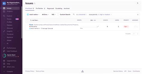 how to logging in react native product blog sentry