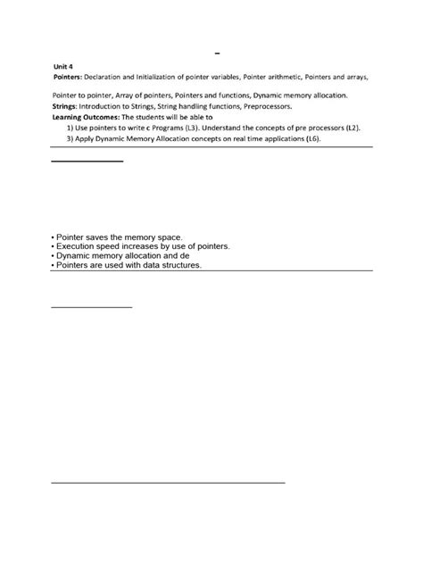 Psc 2020 Lecture Notes Unit 4 Pdf Pointer Computer Programming Computer Engineering