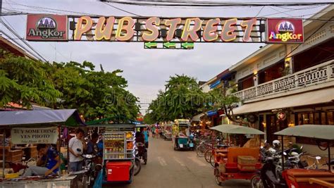 Pub Street Party And Nightlife In Siem Reap Cambodia Editorial Photo Image Of City Pedestrian