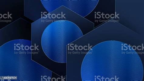 그림자 추상적 인 디자인 프리젠 테이션 배경이있는 현대적인 반짝이는 사실적인 진한 파란색 검은 색 배너 커버 웹 전단지 카드
