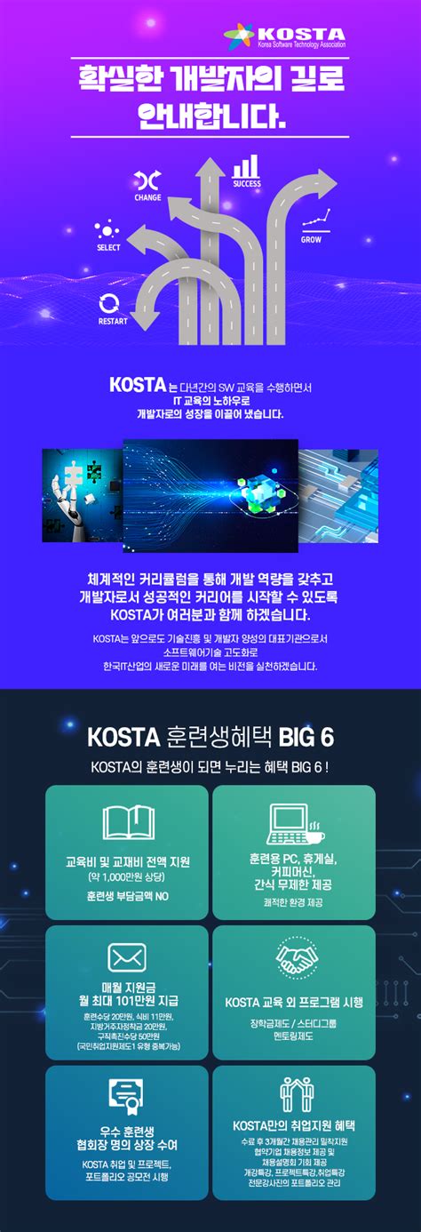 KOSTA 한국소프트웨어기술진흥협회 개발자 양성