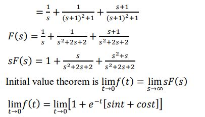 Initial And Final Value Theorem Of Laplace Transform Coding Ninjas