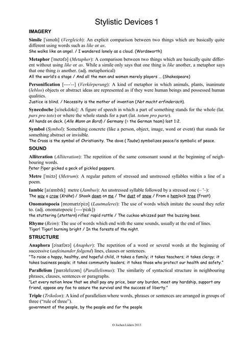 Презентация Stylistic Devices