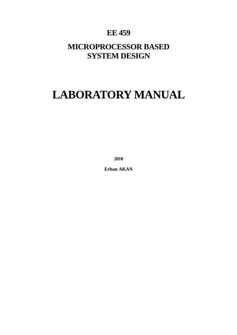 PDF EE 459 MICROPROCESSOR BASED SYSTEM DESIGNee459 Cankaya Edu Tr