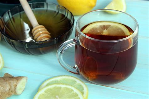 감기에 대한 민간 요법 나무 테이블에 꿀 레몬 생강이 든 차 0명에 대한 스톡 사진 및 기타 이미지 0명 감귤류 과일 감기바이러스 Istock