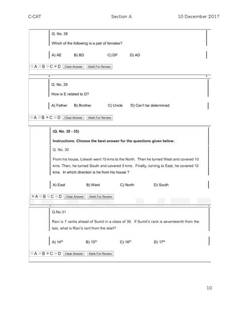 Cdac C Cat 2017 Question Paper Pdf Section A B Aglasem Admission