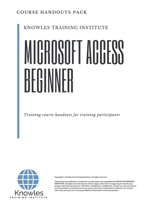 Microsoft Access Beginner Training Course In Singapore Knowles Training Institute