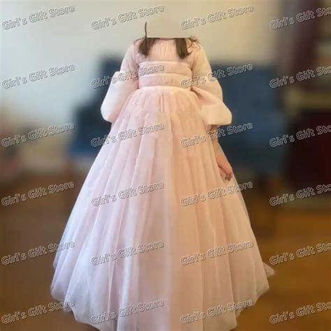 Красивое мягкое розовое Тюлевое платье на заказ с цветами для девочек платье принцессы для