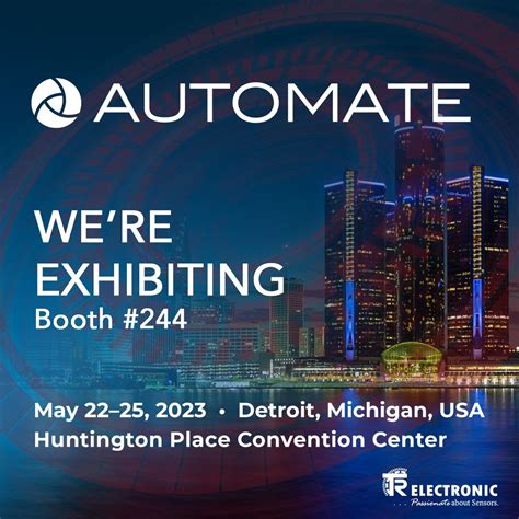 Tr Electronic On Linkedin Automate2023 Technology Robotics Sensors