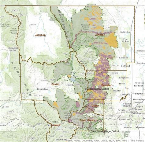 National Forests Colorado Map Map Worksheets