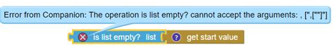 The Operation Length Of List Cannot Accept The Arguments Mit App Inventor Help Mit