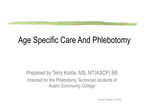 Ppt Age Specific Care And Phlebotomy Powerpoint Presentation Free