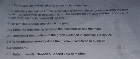 Solved 21 Formulate An Investigative Question For This Chegg Com