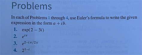 Solved Problems In Each Of Problems 1 Through 4 Use Eulers