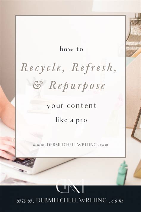 How To Recycle Refresh Repurpose Your Content Like A Pro Deb Mitchell Writing