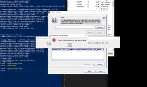 Update Failed Postgressql Doesnt Start