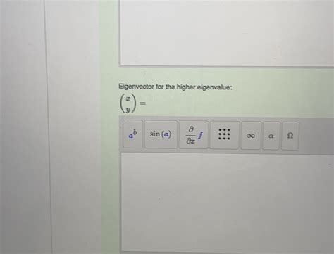Solved Find The Eigenvalues And Eigenvector Of The Following Chegg