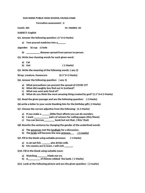 Class 4th Enlisg Pdf