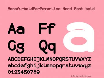 MonofurboldForPowerline Nerd Font Font Monofur Bold For Powerline Nerd Font Plus Font Awesome