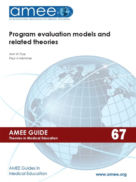 program evaluation models and related theories pdf program evaluation system