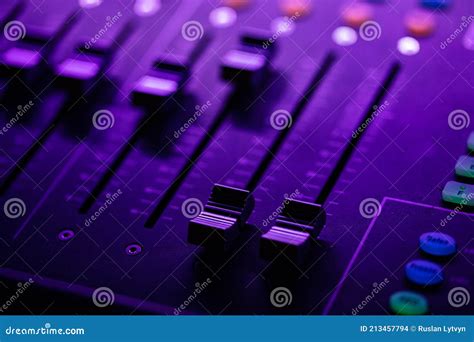 Sound Control Panel Stock Photo Image Of Monitor Broadcasting