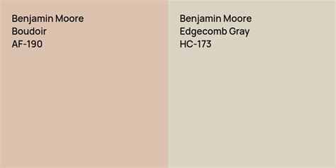 Benjamin Moore Boudoir Vs Benjamin Moore Edgecomb Gray Comparison