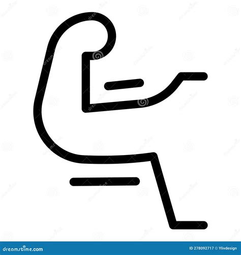 Flex Bicep Icon Cartoon Vector Strong Muscular