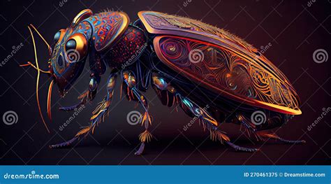 Fictional Insect Illustration Stock Illustration Illustration Of Spider Generative 270461375
