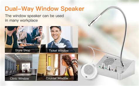 Window Speaker Intercom Elikliv Dual Way Speaker For Window Two Way Radio Speaker System