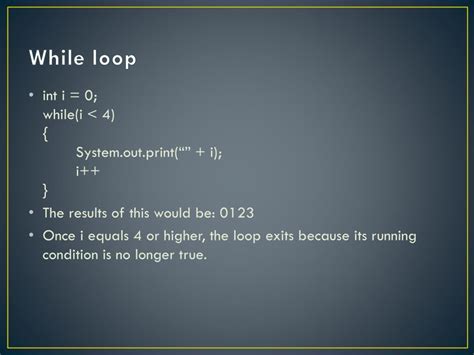 Ppt Java Unit 7 Loops Powerpoint Presentation Free Download Id
