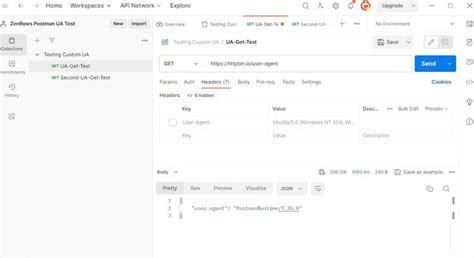 How To Set Postman User Agent ZenRows
