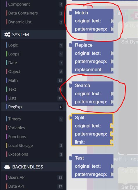 Codeless Regular Expressions Whats The Difference Between Match