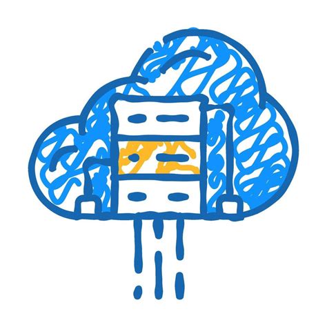 Cloud Computing Software Icon Doodle Illustration 49839878 Vector Art