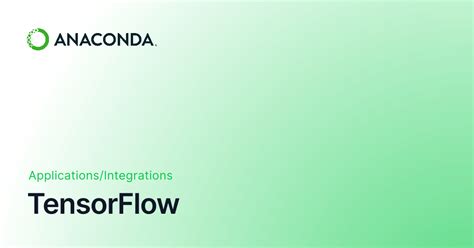 Tensorflow Anaconda
