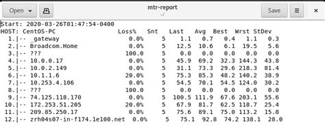 How To Use Mtr Traceroute Command On Centos 8 Vitux