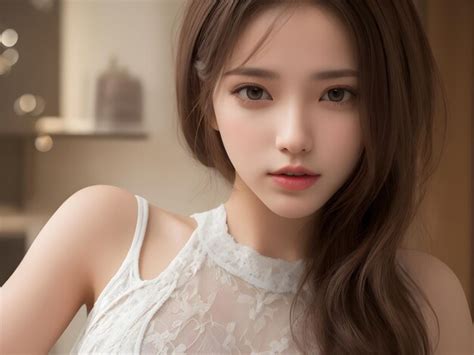 Premium Ai Image 3d Rendering Cutee Woman Ai Generative
