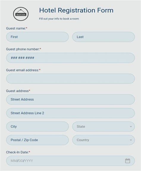 Free New Customer Registration Form Template 123formbuilder