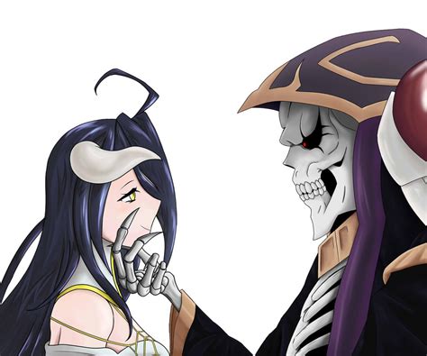 Albedo And Ainz Overlord By Ralkur On Deviantart