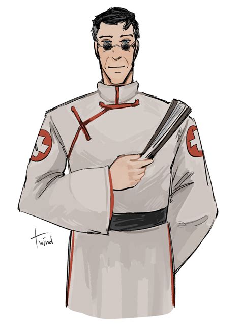 Medic And Red Medic Team Fortress 2 Drawn By Windee Danbooru