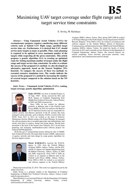 Pdf Uav Route Planning For Maximum Target Coverage