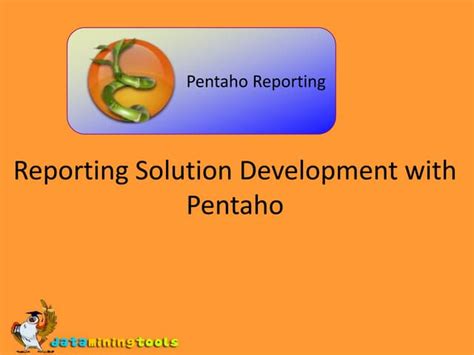 Pentaho Reporting Solution Development Pptx