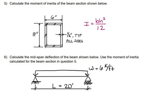 How To Calculate Moment Of Inertia Of A Beam