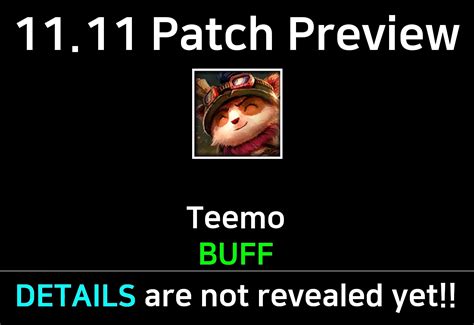 Teemo S Tier Getting Yet Another Buff Rteemotalk