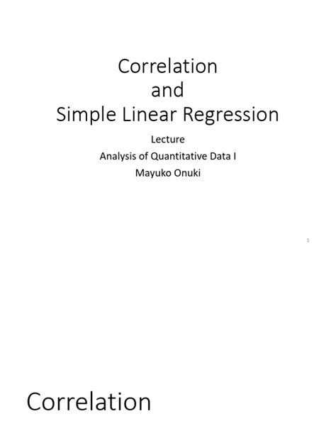 Correlation Simple Regression Pdf Errors And Residuals Linear