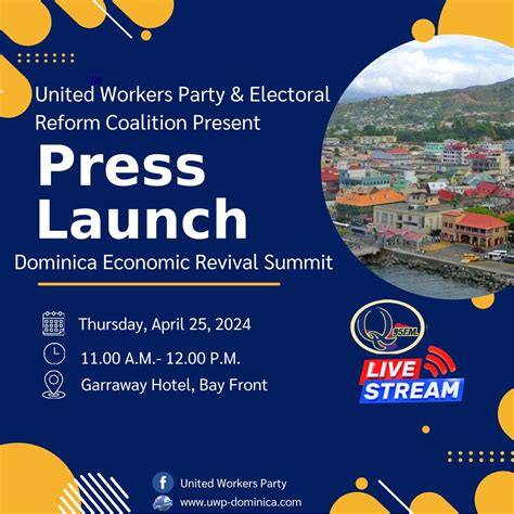 Live Uwp And Electoral Reform Coalition Press Launch Of The Dominica