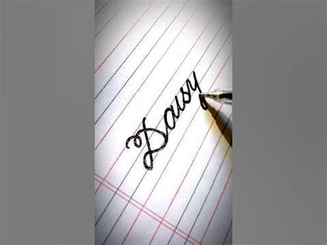 How To Write Daisy In Cursive Writing 🖋️ 💖 Cursive Handwriting