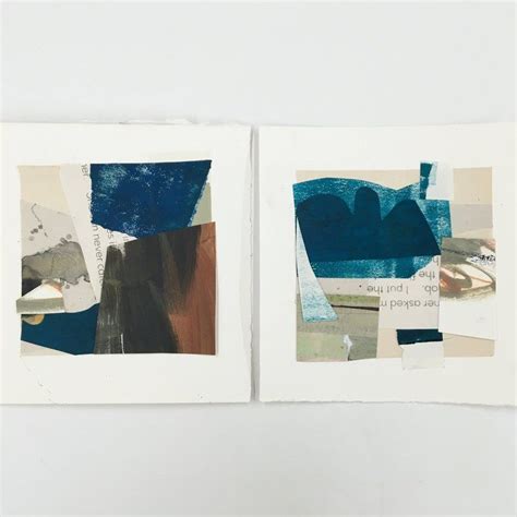 Small Collages — Barb Smucker Studio Abstract Art Tutorial Paper