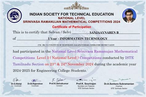 sanjaay naren on linkedin mathematics iste learningjourney engineering
